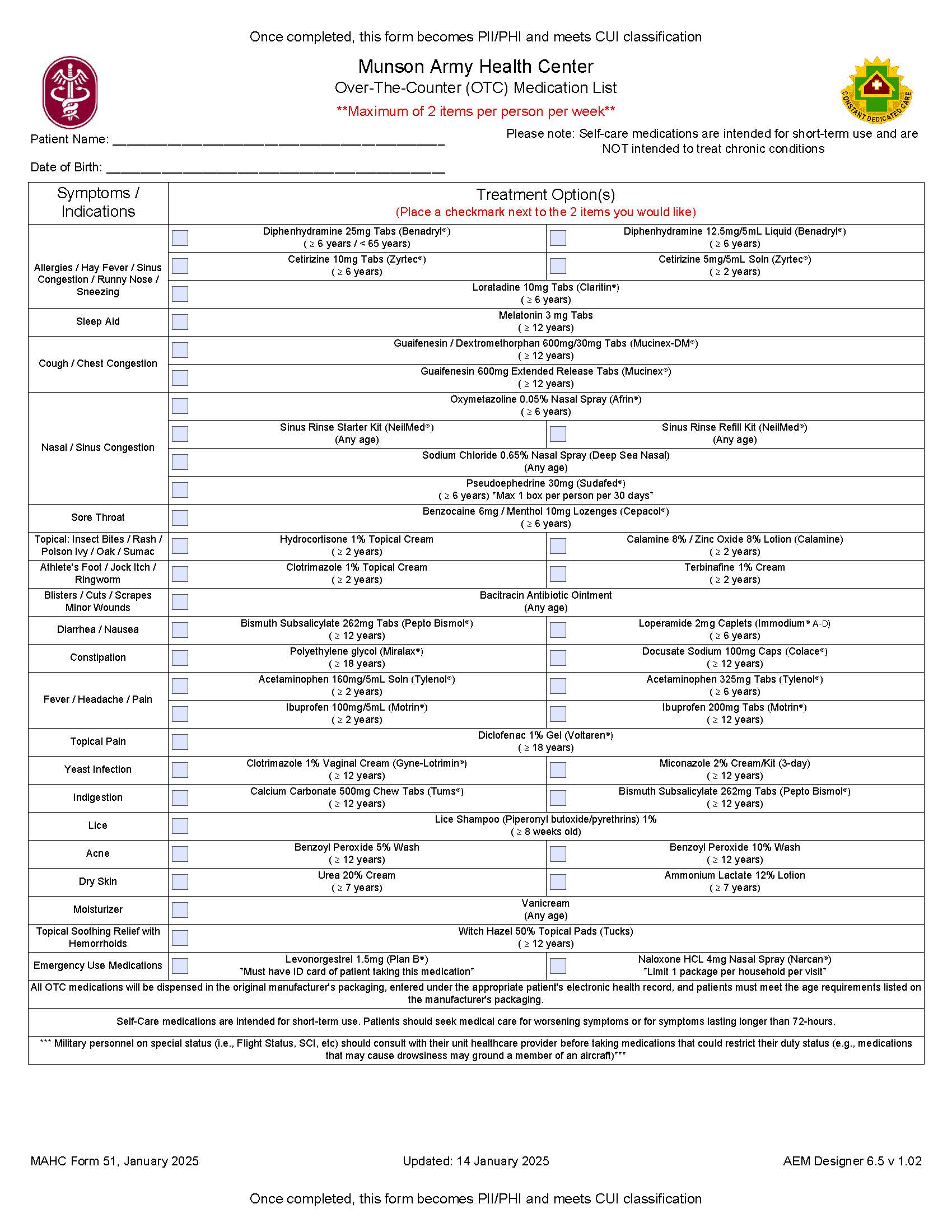 AHC Munson-Fort Leavenworth > Health Services > Pharmacy